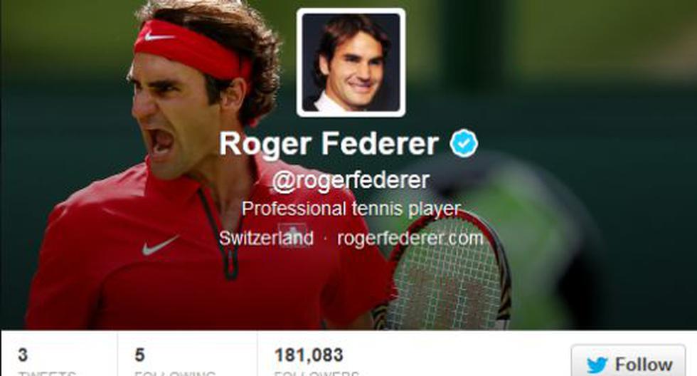 Roger Federer debuta en Twitter | TENDENCIAS | GESTIÓN