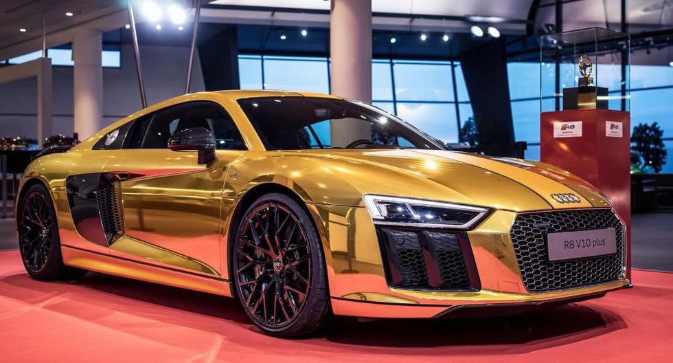 Audi R8 V10 Plus Cromado en oro | TENDENCIAS | GESTIÓN
