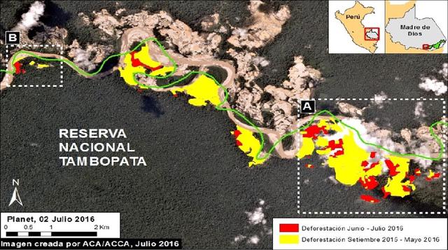 Minería ilegal: nuevas imágenes satelitales revelan avance de la ...