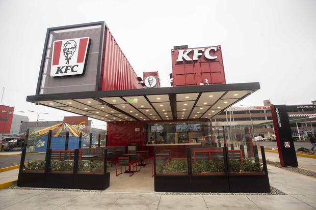 KFC inaugura restaurante construido a base de containers reciclados ...