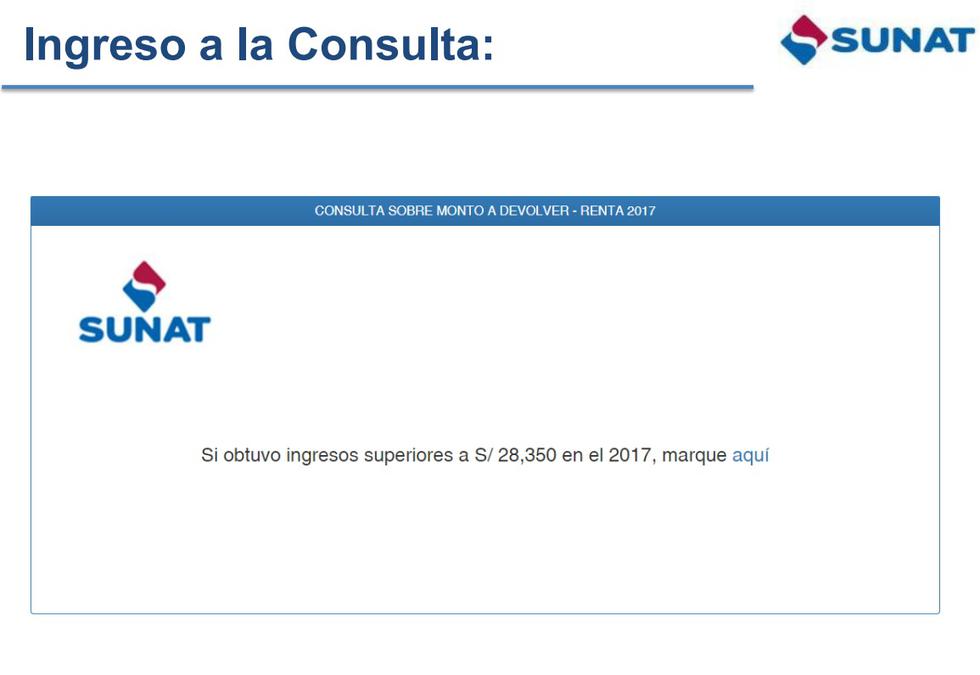 Sunat: Siga estos pasos para saber si tendrá devolución de impuestos ...