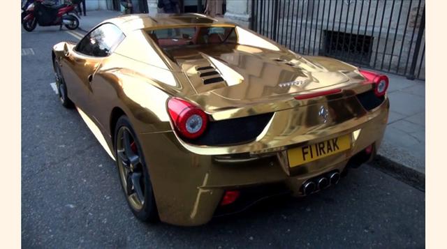 Ferrari de oro causa sensación | TENDENCIAS | GESTIÓN